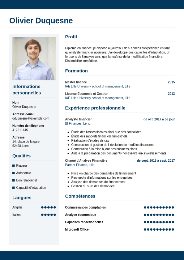Exemple de CV pour un cariste - CV.fr