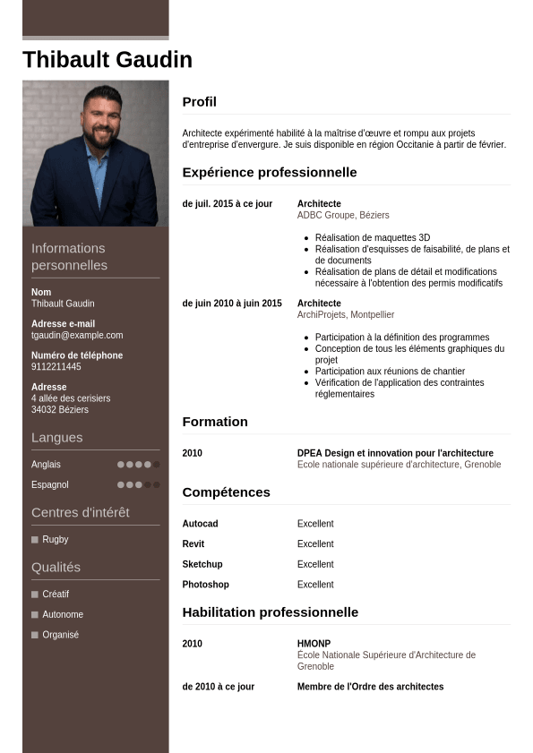 Exemple de CV de comptable - CV.fr