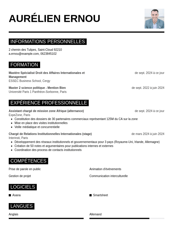 Le CV de Harvard : nos exemples et astuces - CV.fr